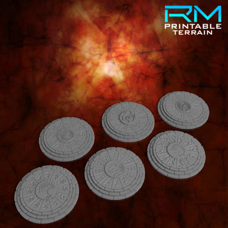 Stormguard Objective Markers - RM Magic Circles scatter Terrain D&D DnD ...