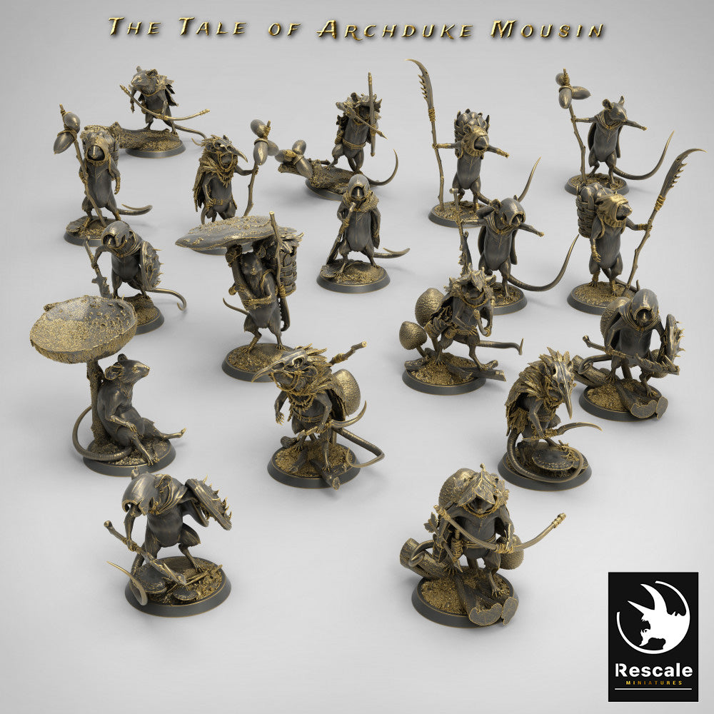 Mice Pack Vol.1 - Lord of the Print - Miniatures by Only-Games.co