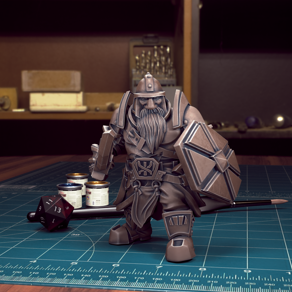 Dwarf Guard 01 - TytanTroll Miniatures - DnD - Fantasy - 32mm ...