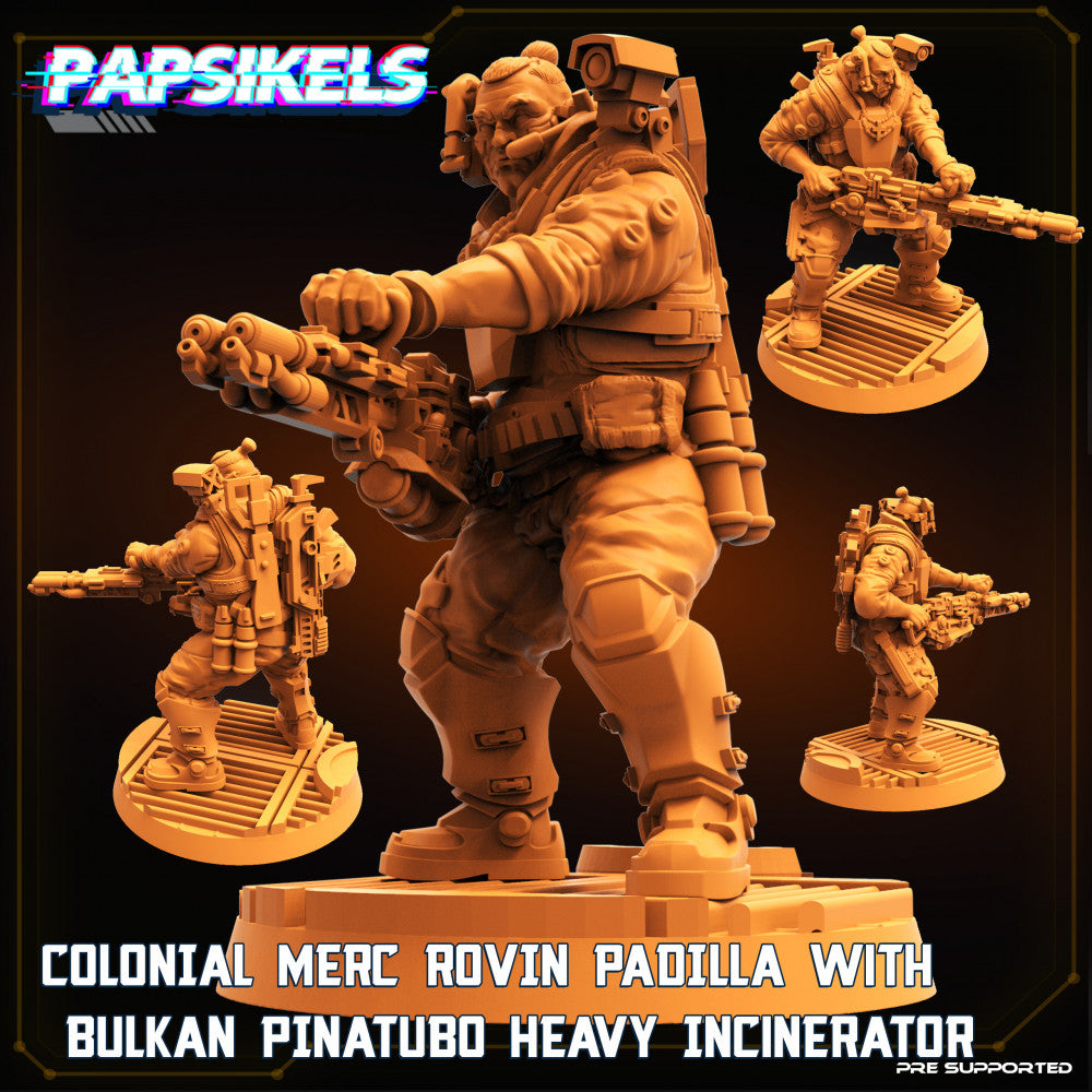 COLONIAL MERCENARY ROVIN PADILLA WITH BULKAN PINATUBO HEAVY INCINERATOR ...
