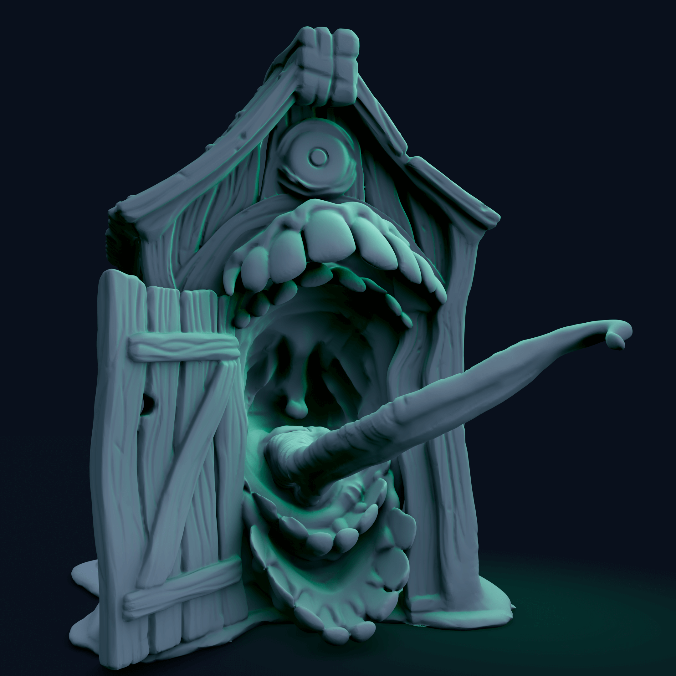 Outhouse Mimic - Draupnir Cast - Miniatures by Only-Games.co