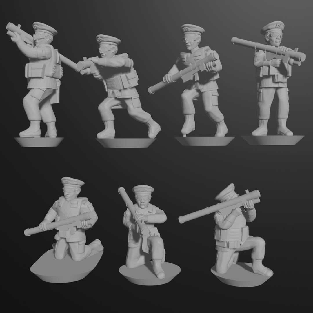 10 & 15mm Soviet VDV Infantry with Strela MANPADS (7 models) - Turner ...