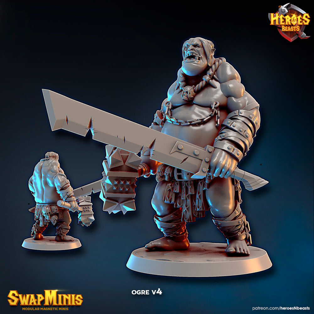 Ogre v4 - Heroes and Beasts - Miniatures by Only-Games.co
