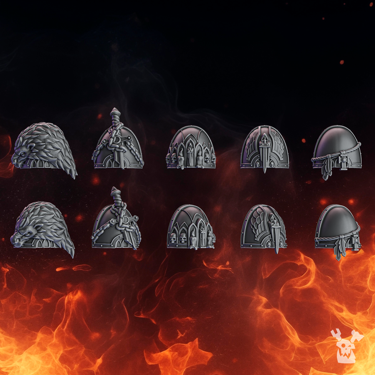Pactum Aeternum Knight Shoulder Pads Set x10 - DakkaDakka.Store ...