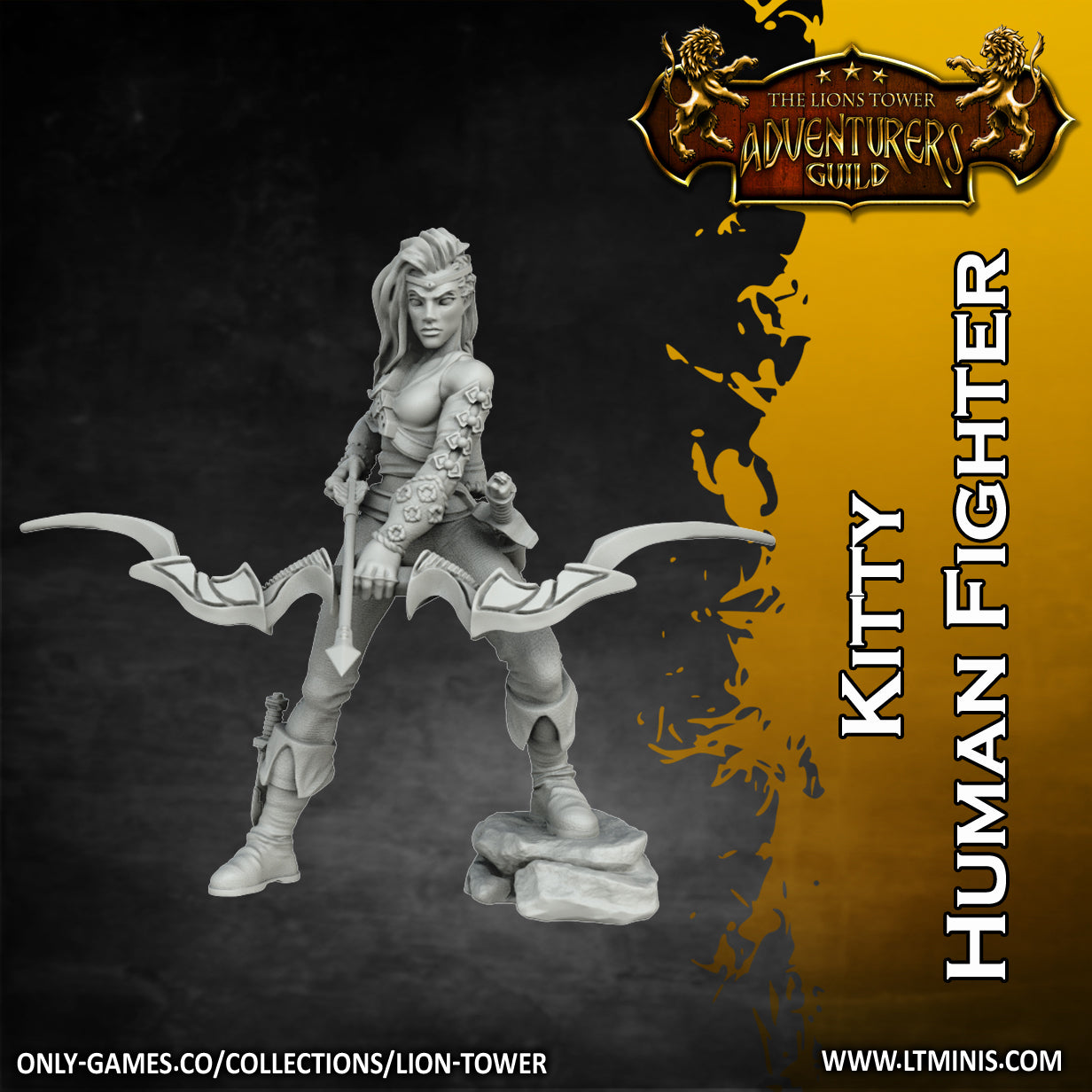 Heroes of the Dale - Kitty - Female fighter (32mm scale) - Lion Tower ...