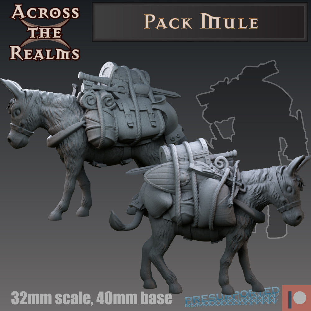 Pack Mule - Across the Realms - Miniatures by Only-Games.co