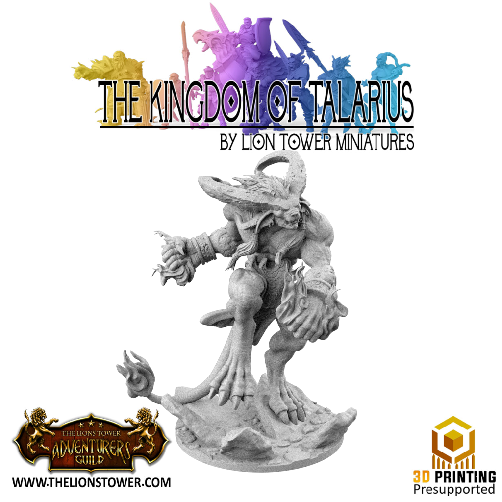 The Therion Ifrit, The Lord of Fire - Lion Tower - Miniatures by Only ...