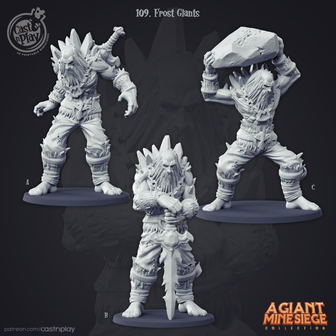 Frost Giants - Cast n Play - Miniatures by Only-Games.co