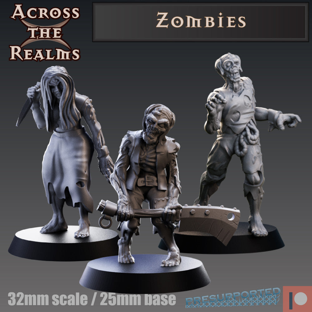 Zombies - Across the Realms - Miniatures by Only-Games.co