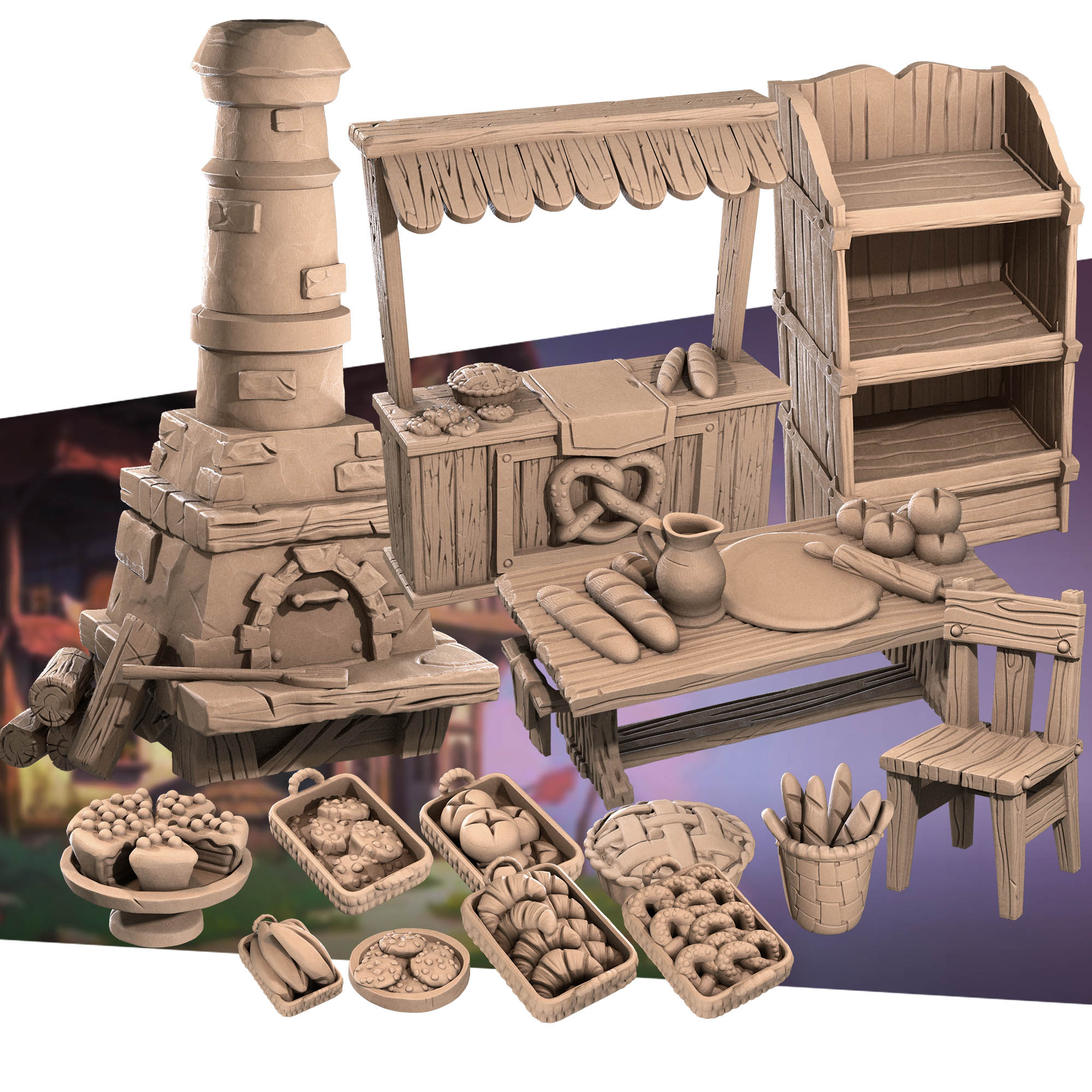 Bakery Assets Pack - Bite The Bullet Studio - Miniatures by Only-Games.co