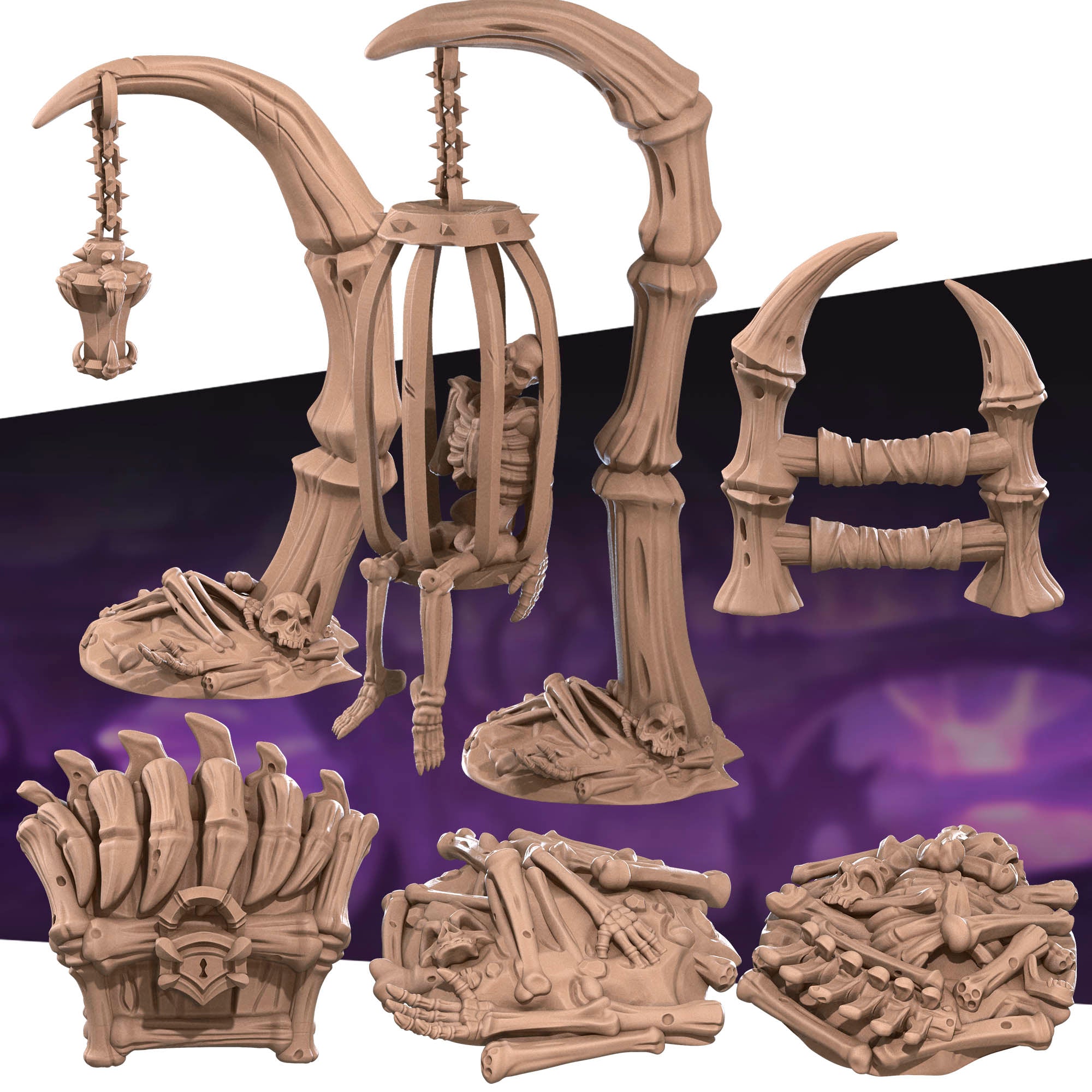 Skeleton Scenery Set - Bite The Bullet Studio - Miniatures by Only-Games.co