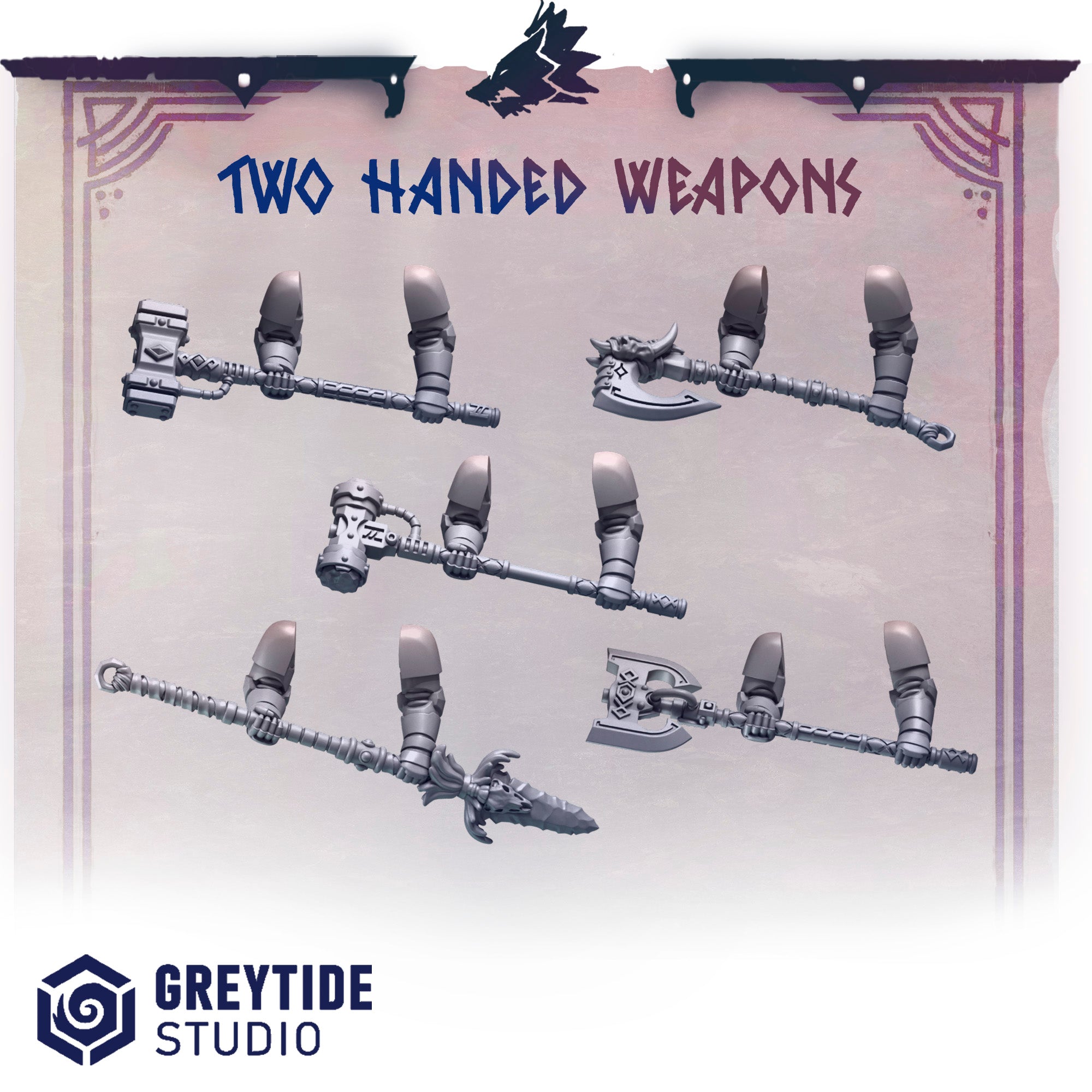 Two handed weapons PH - Greytide Studio - Miniatures by Only-Games.co
