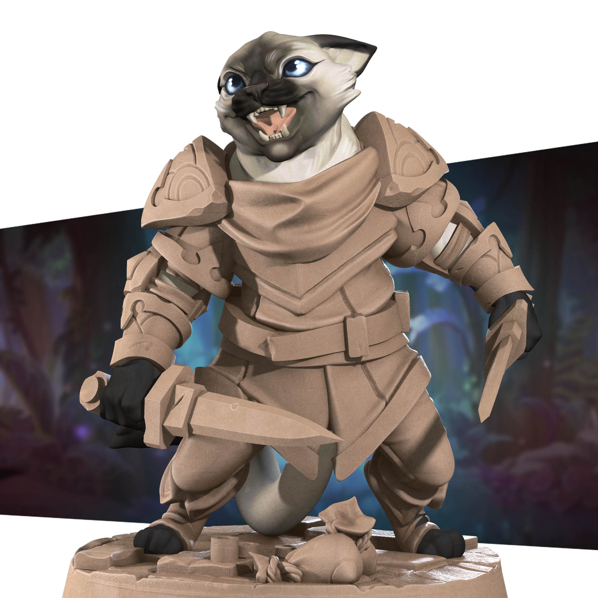 Catfolk Rogue - Bite The Bullet Studio - Miniatures by Only-Games.co