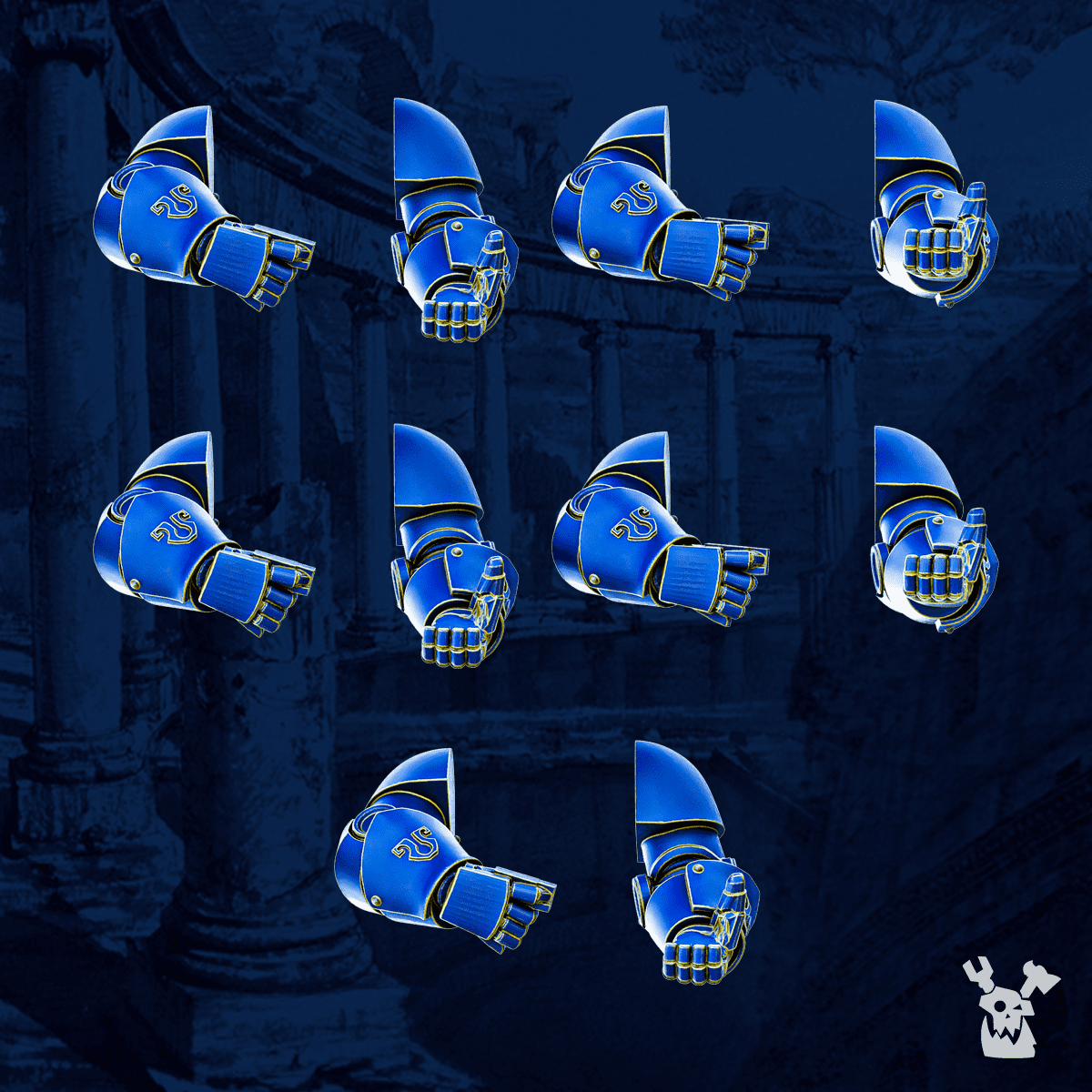 Princeps Cohorte Arms Pack x10 Two-handed Weapons - DakkaDakka.Store ...