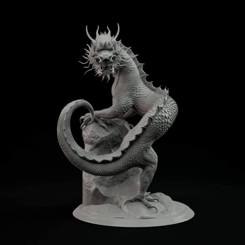 Chinese Dragon 32mm - Dino and Dog - Miniatures by Only-Games.co
