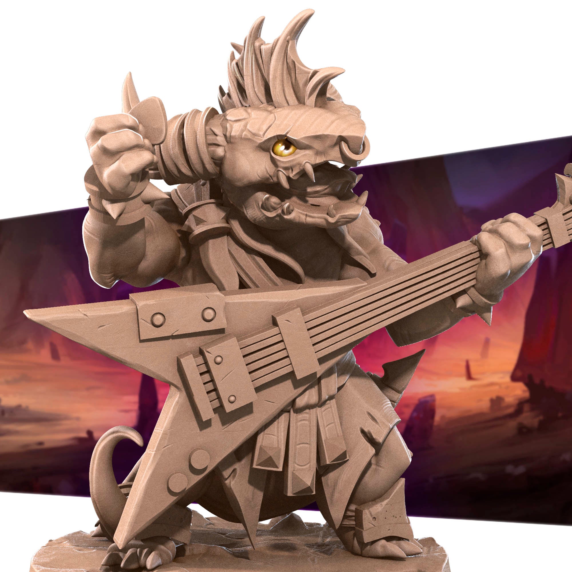 Kobold Bard - Bite The Bullet Studio - Miniatures by Only-Games.co