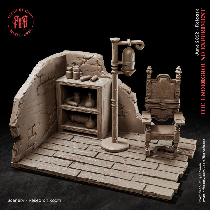 Scenery - Research Room - Flesh Of Gods - Miniatures by Only-Games.co