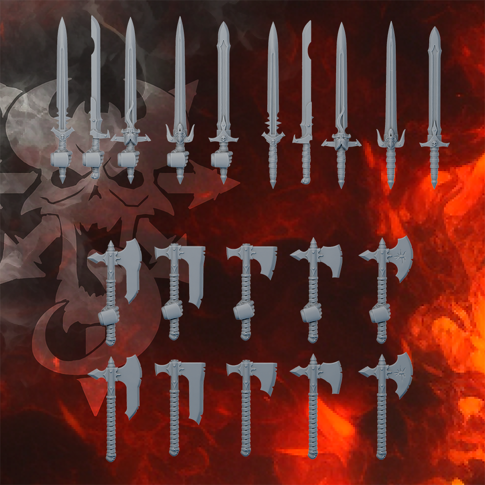 Legion of Indivisible Melee Weapons Set - DakkaDakka.Store - Miniatures ...