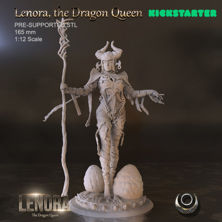Lenora, the Dragon Queen - Spirit of Resin - Miniatures by Only-Games.co