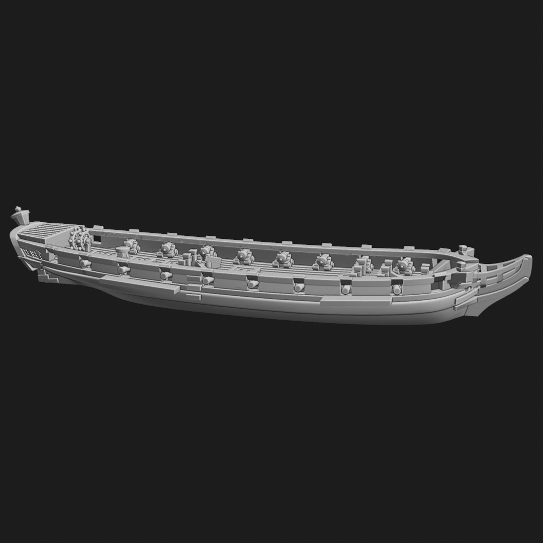 1/700 & 1/1200 Curieux-class Brig (16 guns) 1799-1804 - Turner ...