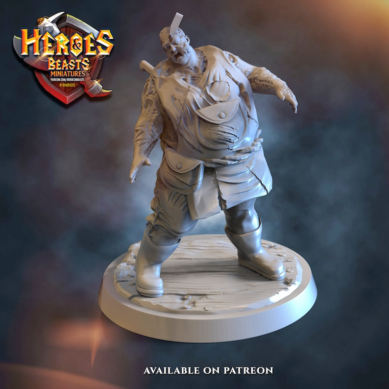 Zombie butcher - Heroes and Beasts - Miniatures by Only-Games.co