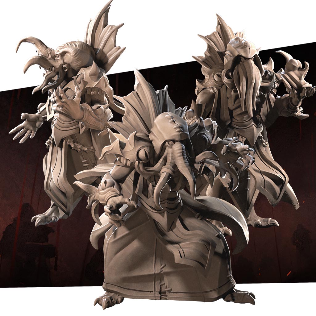 Illithids Pack - Bite The Bullet Studio - Miniatures by Only-Games.co