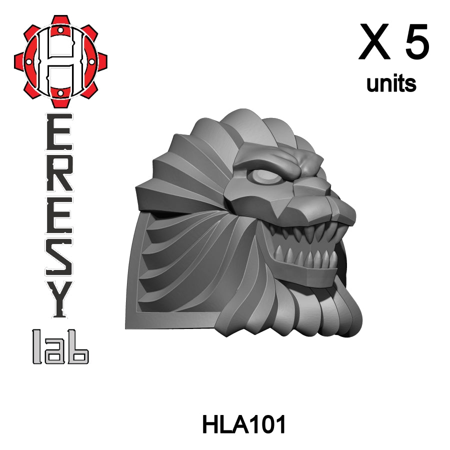 HLA106 - Heresylab - Space Marine Lion Shoulder Pad x 5 - Heresy Lab ...