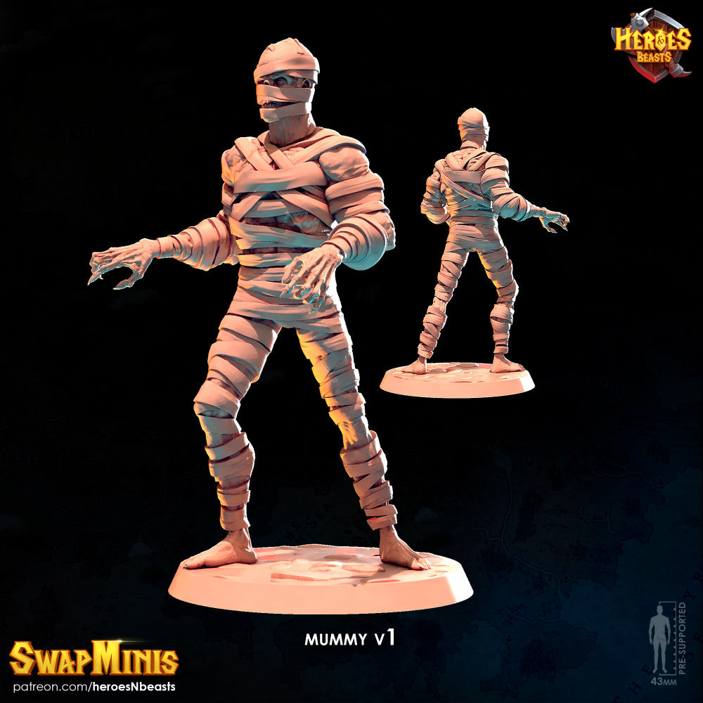 Amran - Cursed Mummy v1 - Heroes and Beasts - Miniatures by Only-Games.co