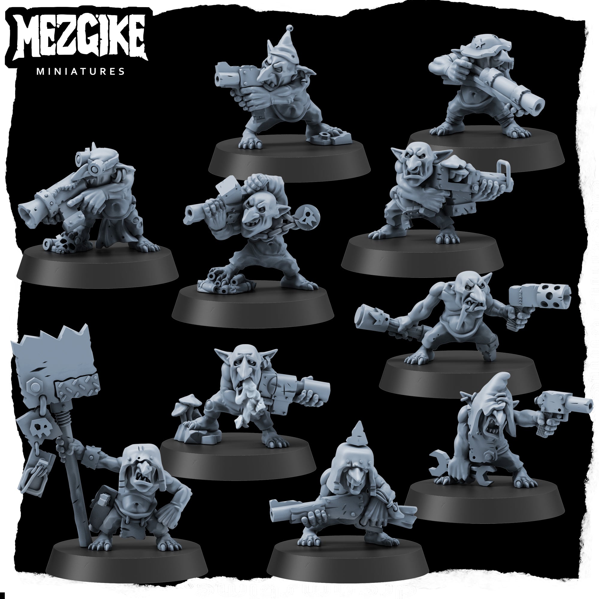 Runt mob 'A' (10 physical miniatures) - MEZGIKE - Miniatures by Only ...