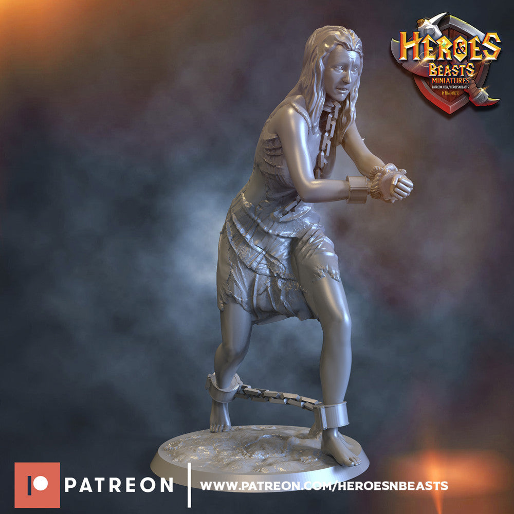 old female slave - Heroes and Beasts - Miniatures by Only-Games.co