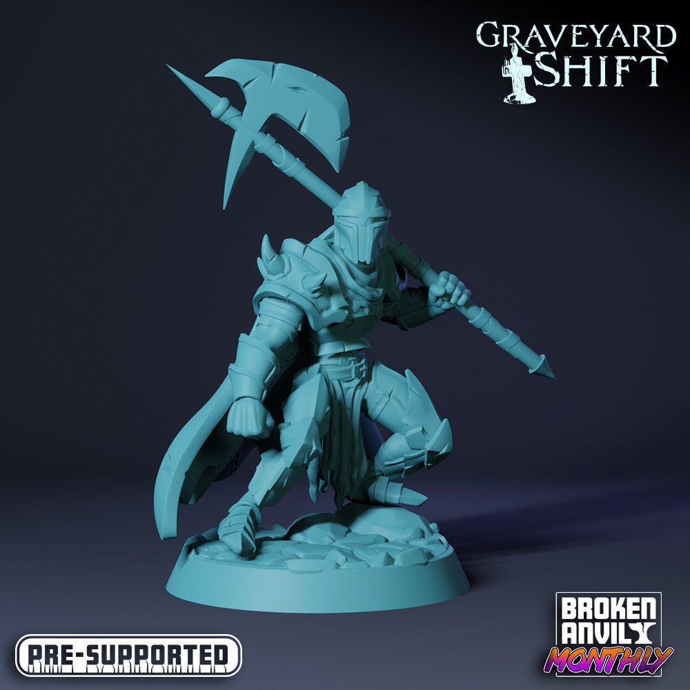 Graveyard Shift - Undead Knight 2 - Broken Anvil Miniatures ...