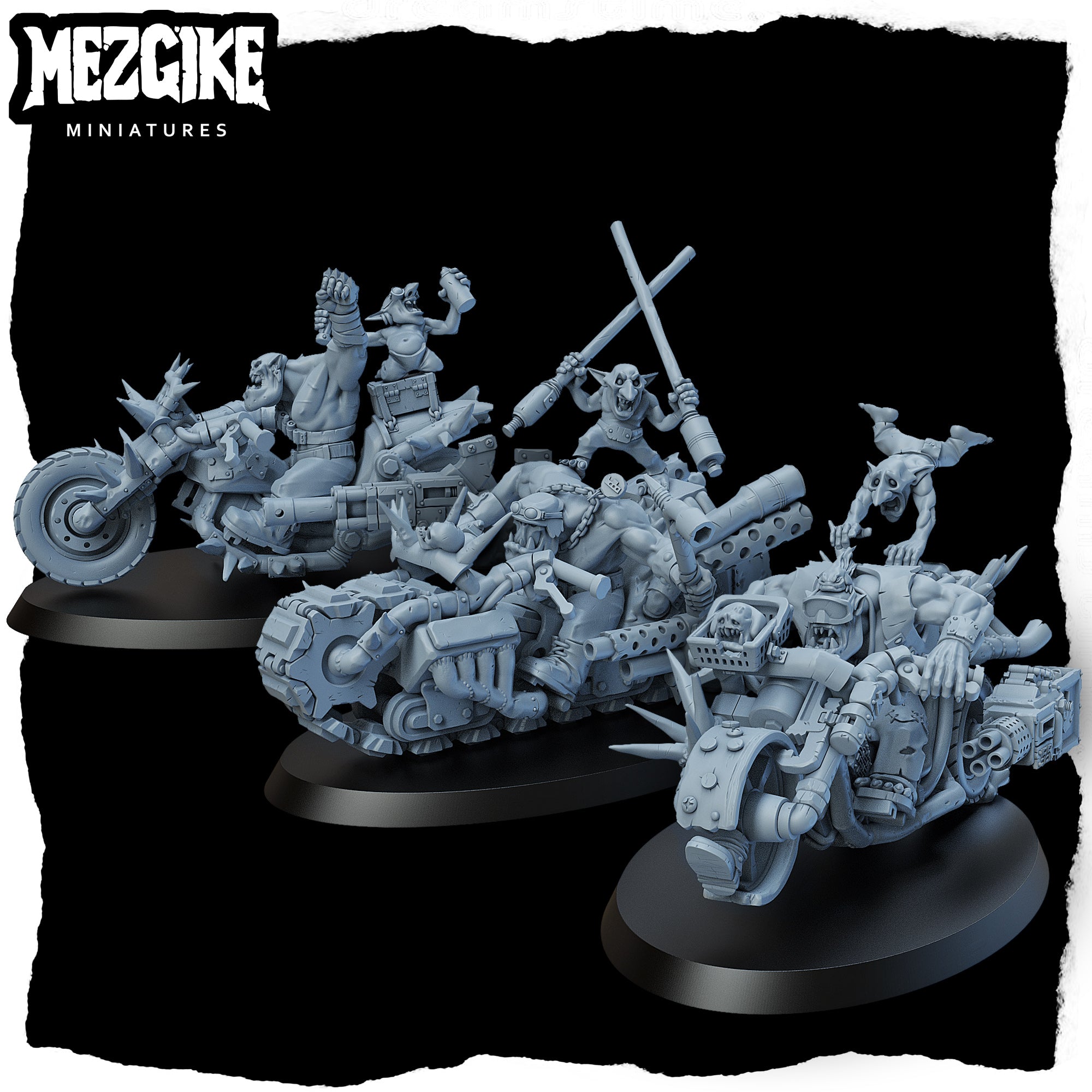 Road boyz biker mob A (3 physical multipart miniatures) - MEZGIKE ...