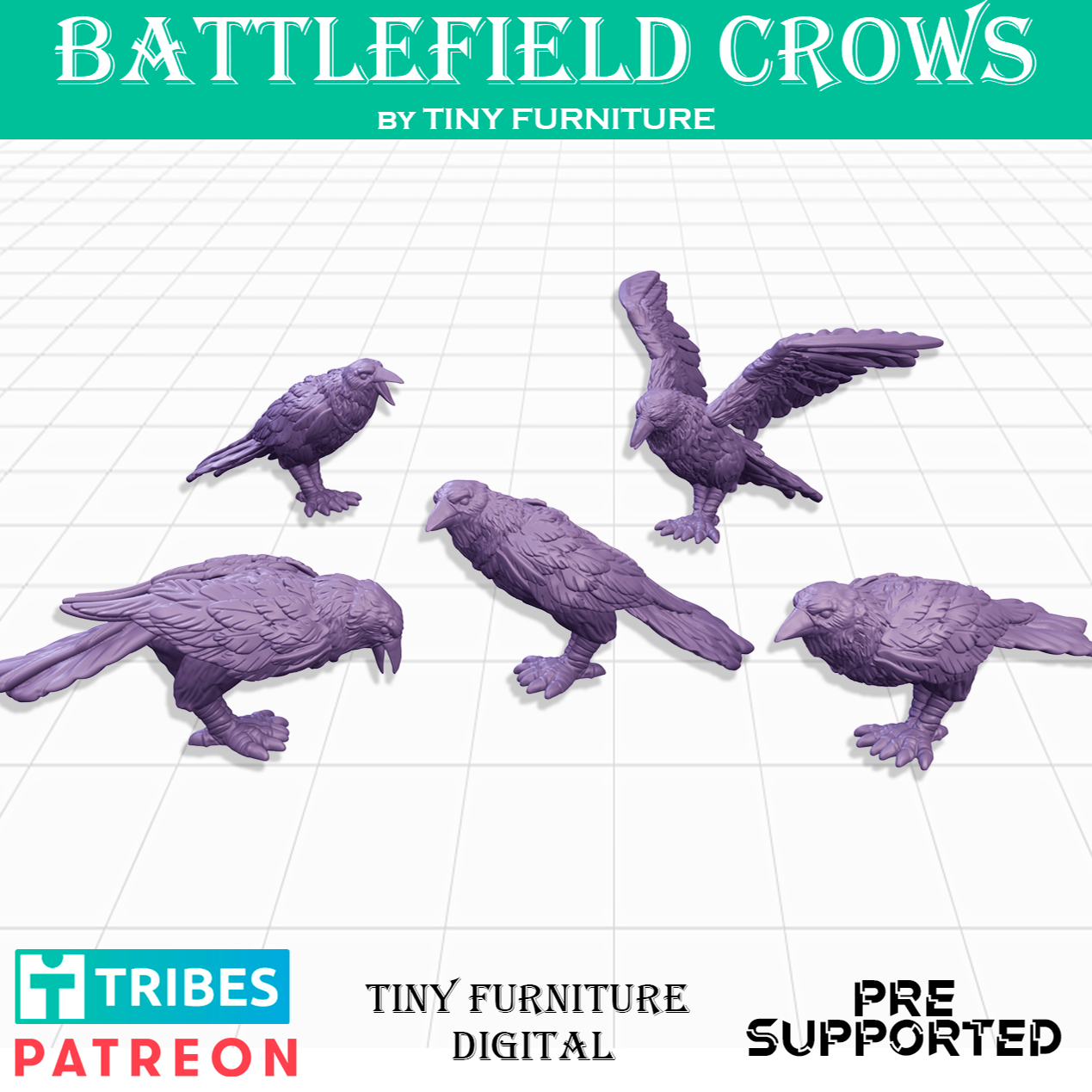 Battlefield Crows (Harvest of War) - Tiny Furniture - Miniatures by ...
