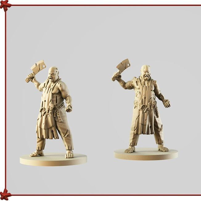 Butcher Zombie - Crosslances - Miniatures by Only-Games.co