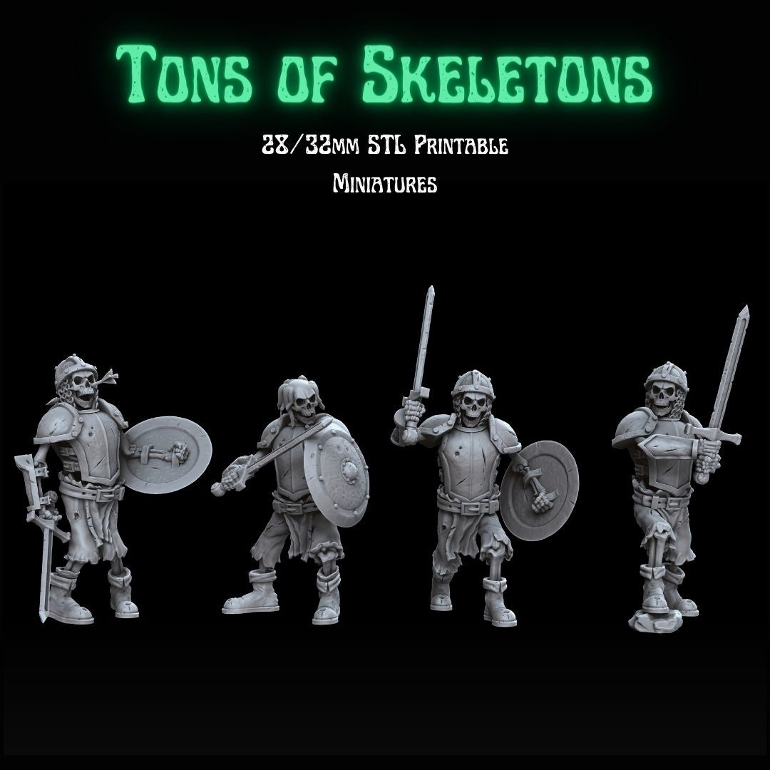Tons of Skeletons: Heavy Equipped Skeletons with Sword - Apache Studio ...