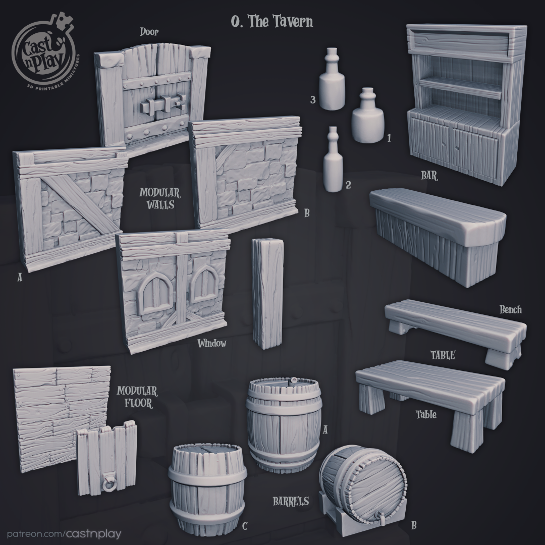 The Tavern - Cast n Play - Miniatures by Only-Games.co