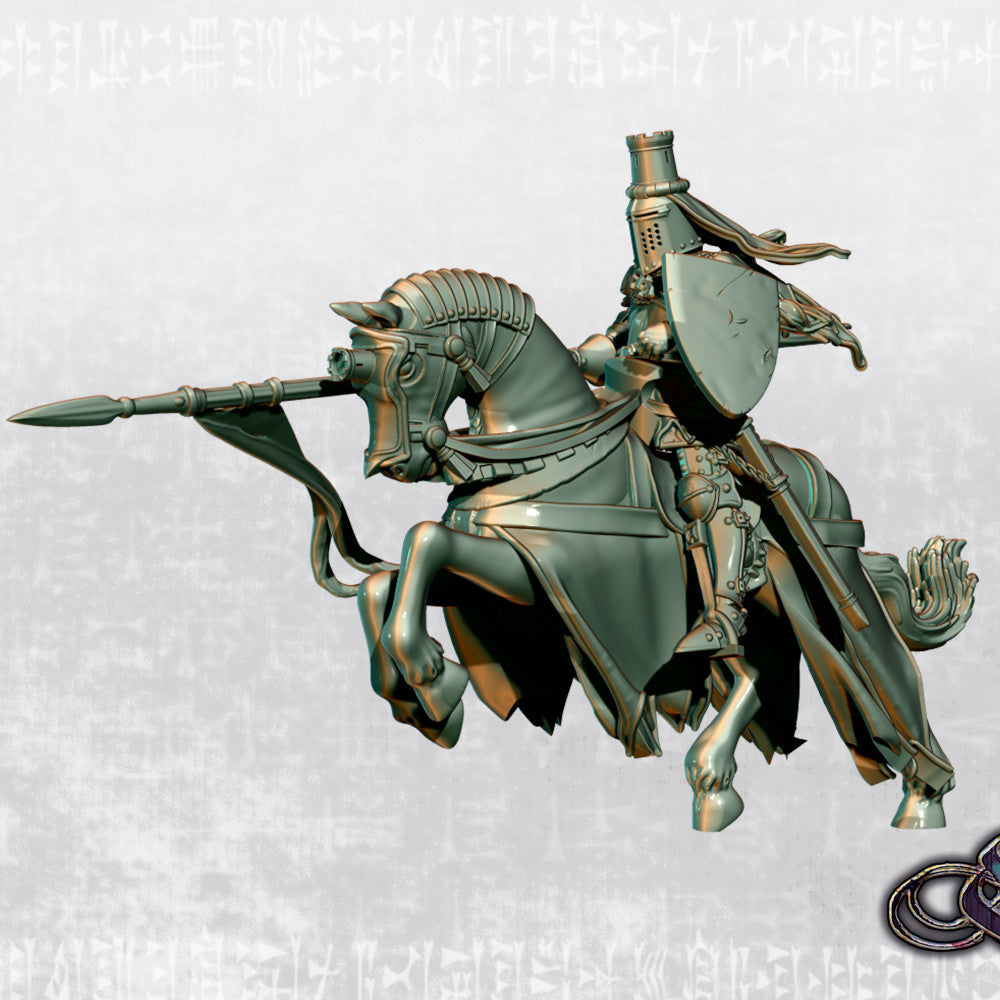 Navarresse Lord Knight on Horse - Ezipion Digital Store - Miniatures by ...