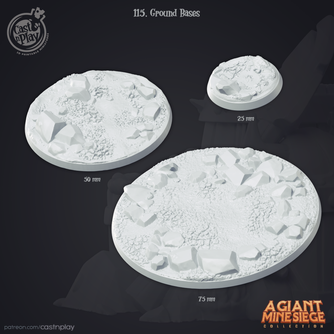 Ground Bases - Cast n Play - Miniatures by Only-Games.co