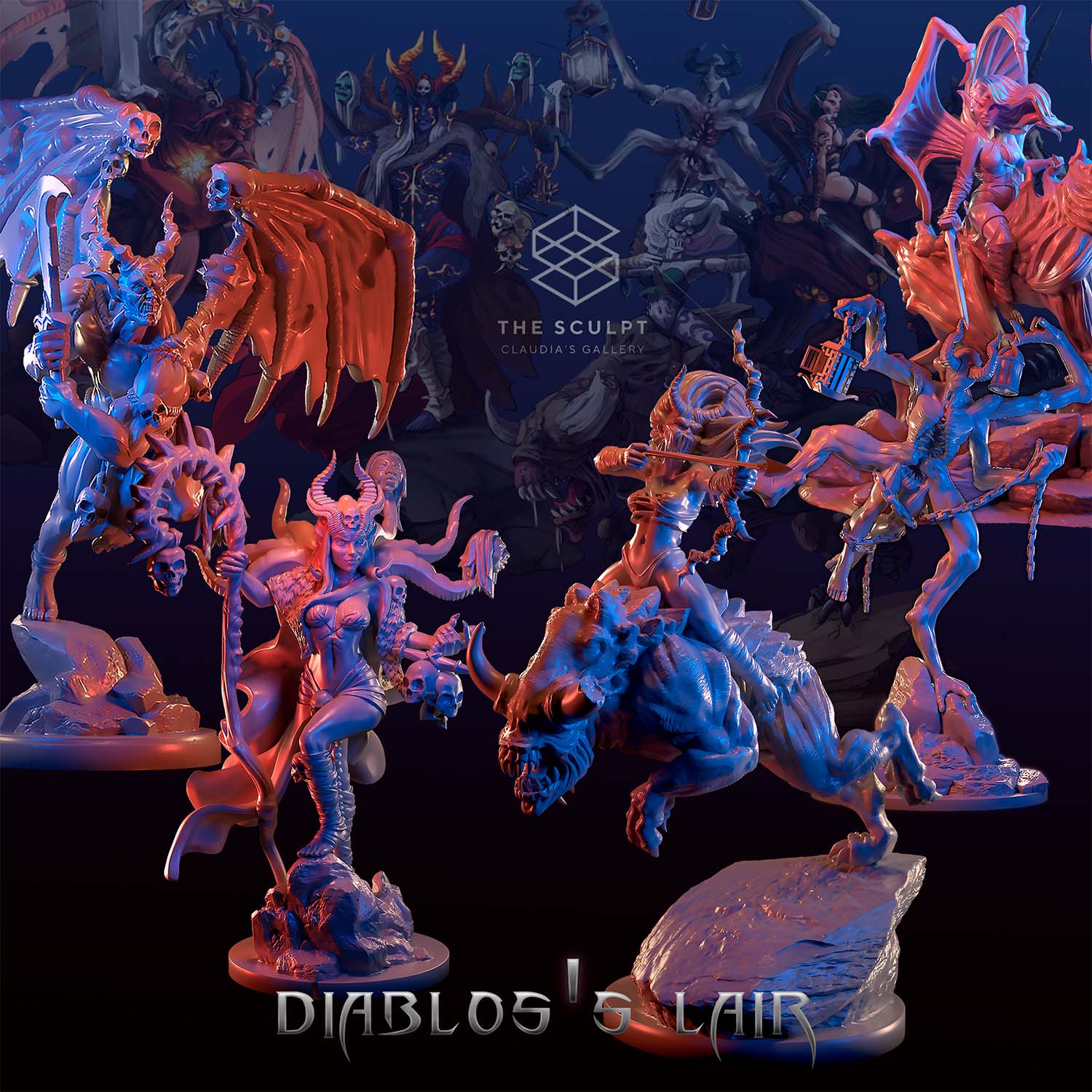 Diablo's Lair - The Sculpt - Claudia's Gallery - Miniatures by Only ...