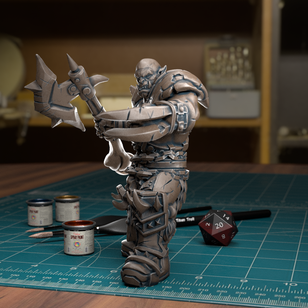 Orc Axeman - TytanTroll Miniatures - DnD - Fantasy - TytanTroll ...