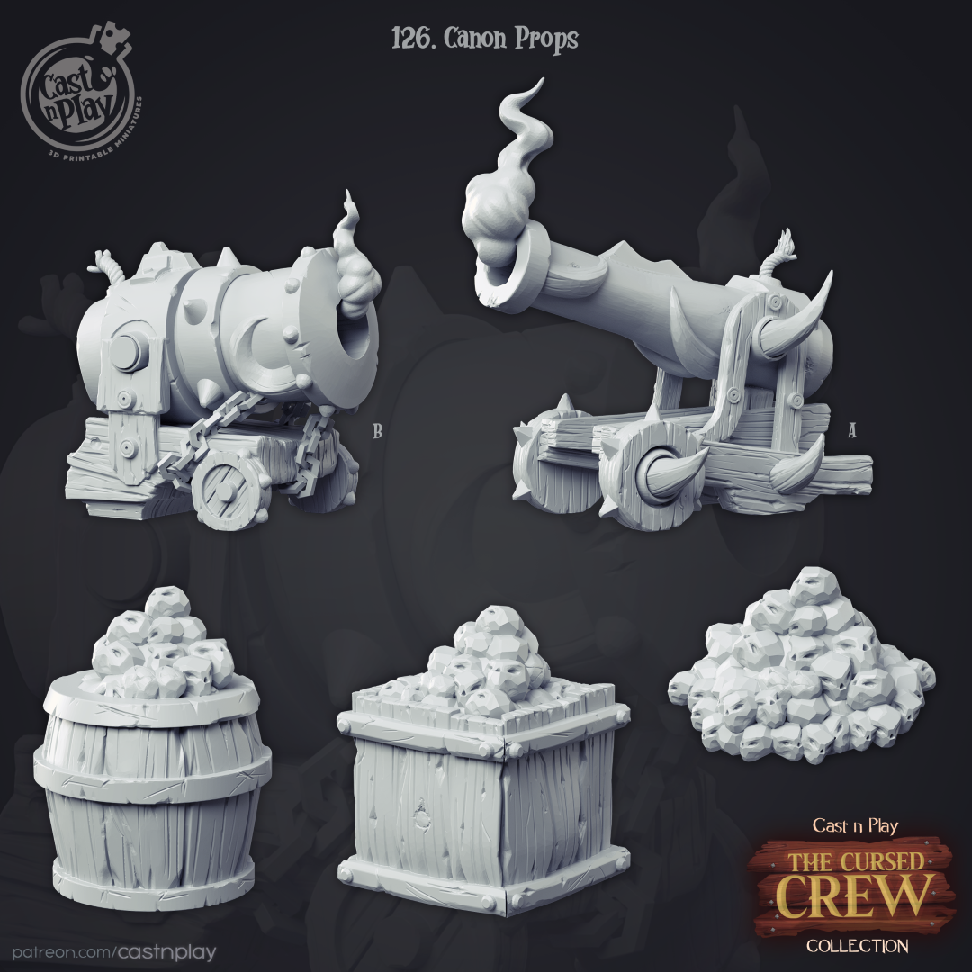 Canon Props - Cast n Play - Miniatures by Only-Games.co