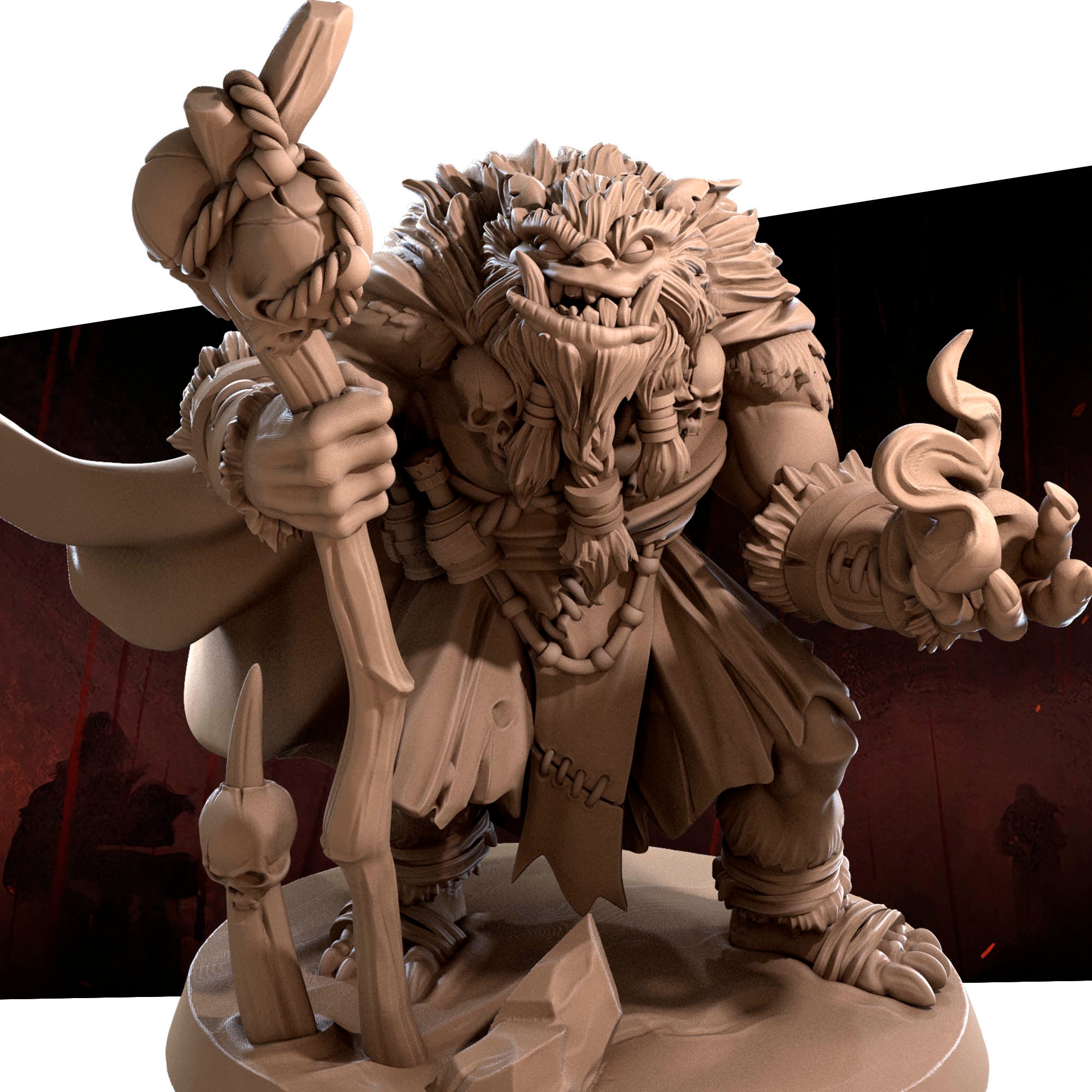 Bugbear Shaman - Bite The Bullet Studio - Miniatures by Only-Games.co