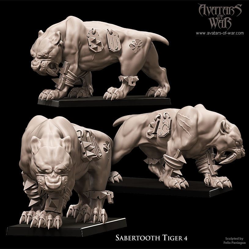Sabertooth Tiger 4 - Avatars Of War - Miniatures by Only-Games.co