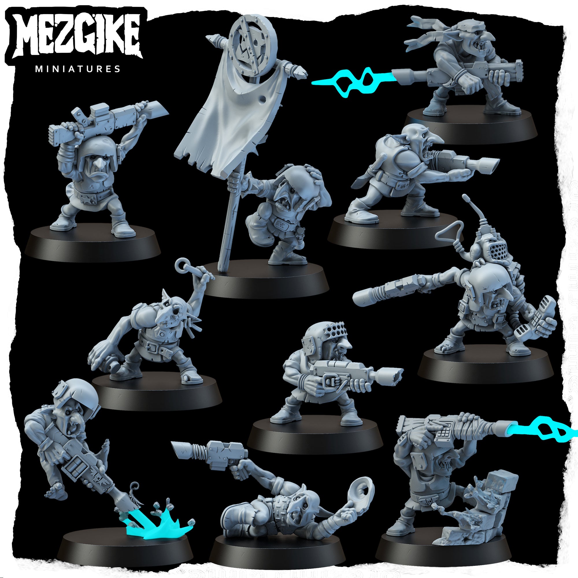 Guard runtz mob 'A' (10 physical miniatures) - MEZGIKE - Miniatures by ...