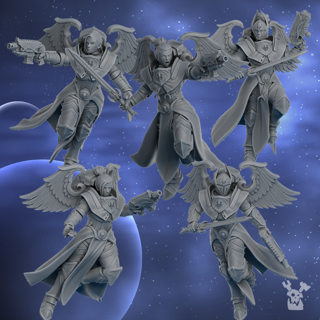 Lunar Angels Squad x5 - DakkaDakka.Store - Miniatures by Only-Games.co