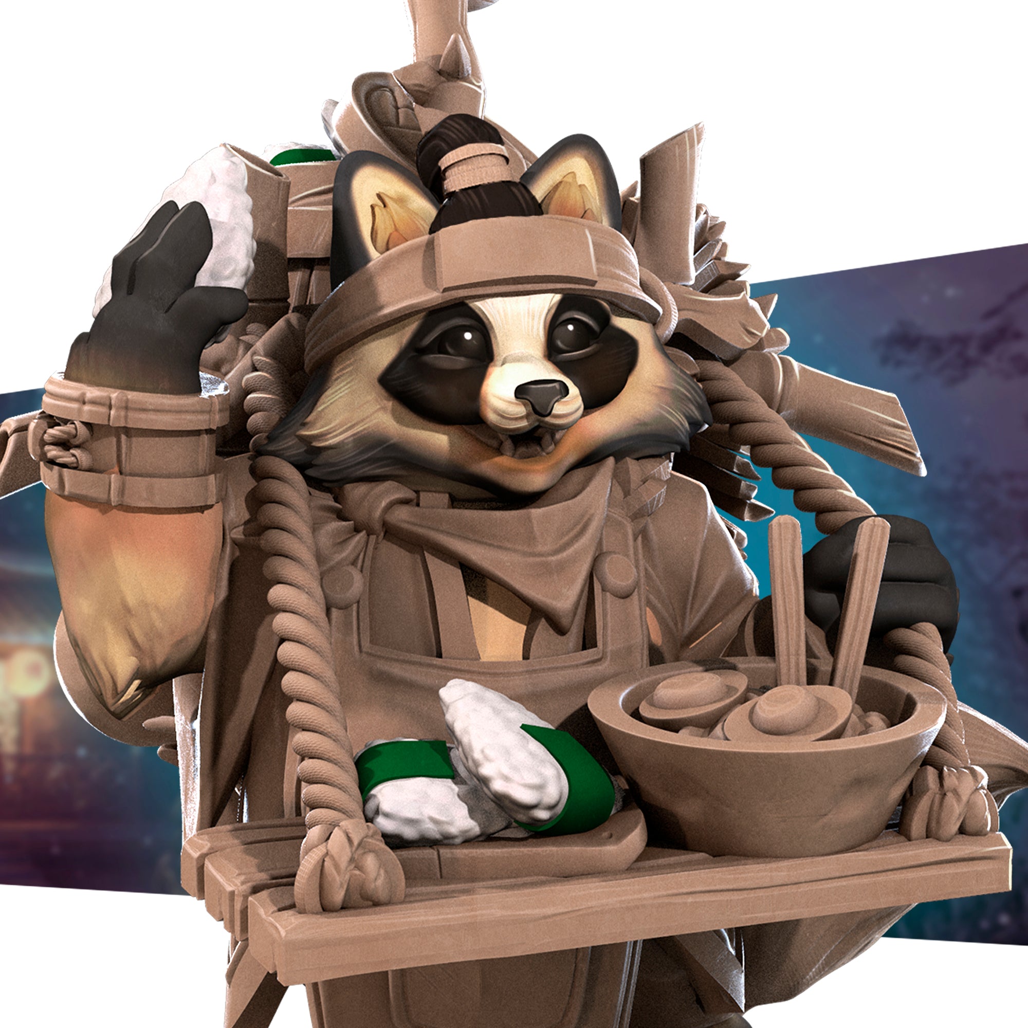 Tanuki, Ramen Stand Owner - Bite The Bullet Studio - Miniatures by Only-Games.co