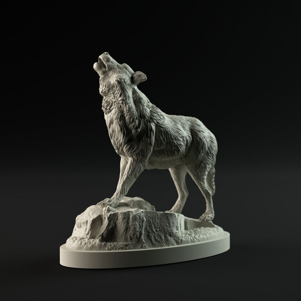 Dire wolf 1-35 scale prehistoric animal - Dino and Dog - Miniatures by ...