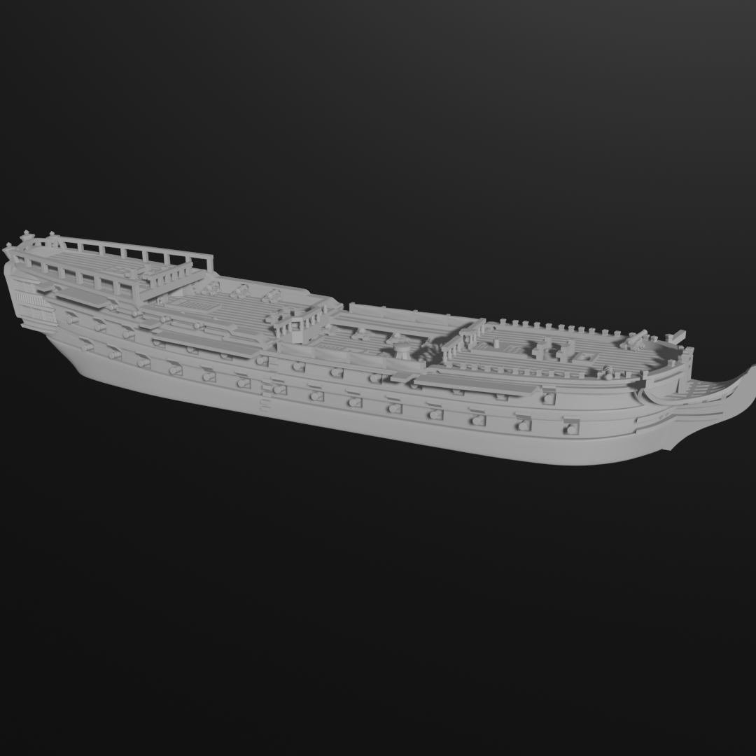 1/700 & 1/1200 British 3rd rate HMS Agincourt (64 guns), 1796-1814 ...