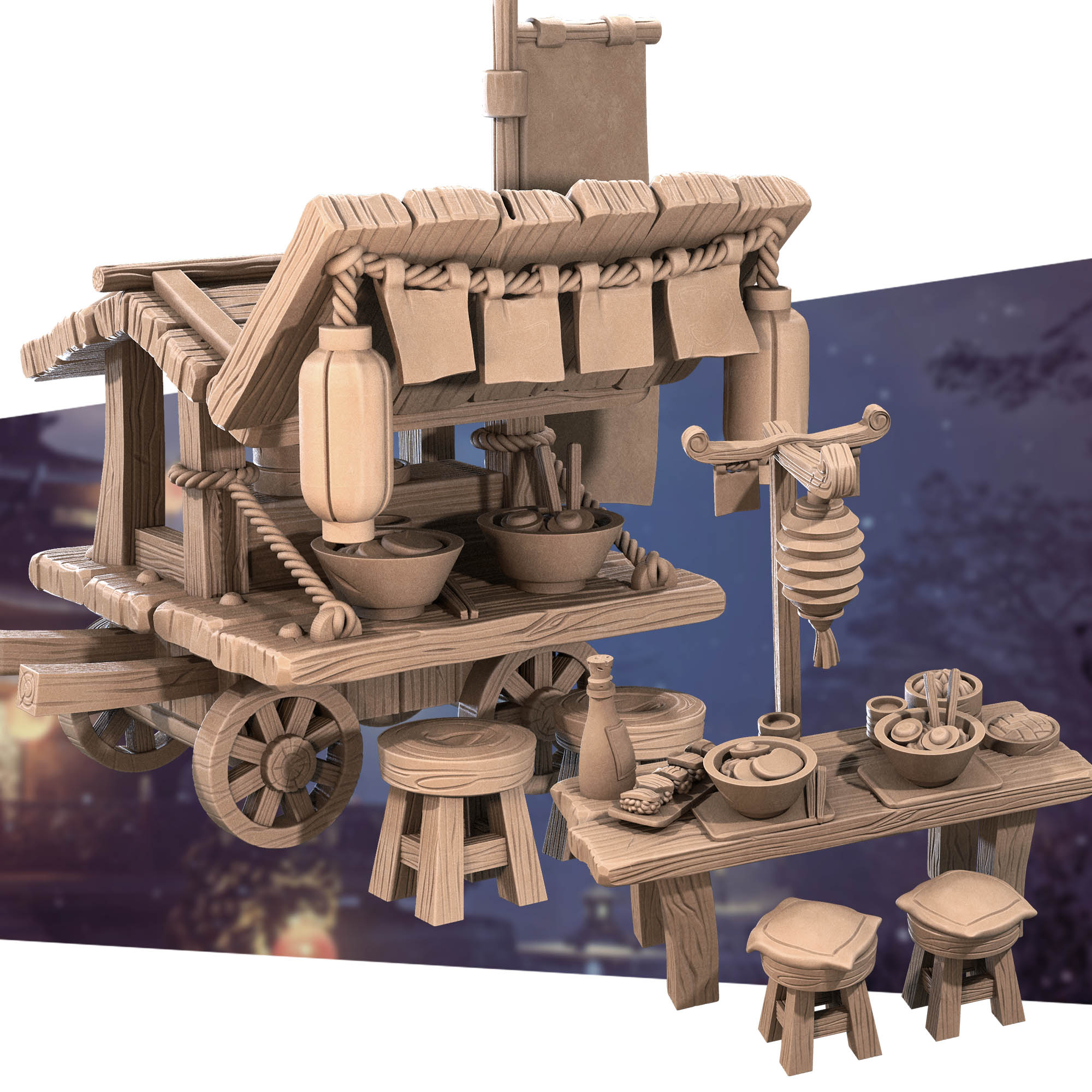 Ramen Stand - Bite The Bullet Studio - Miniatures by Only-Games.co