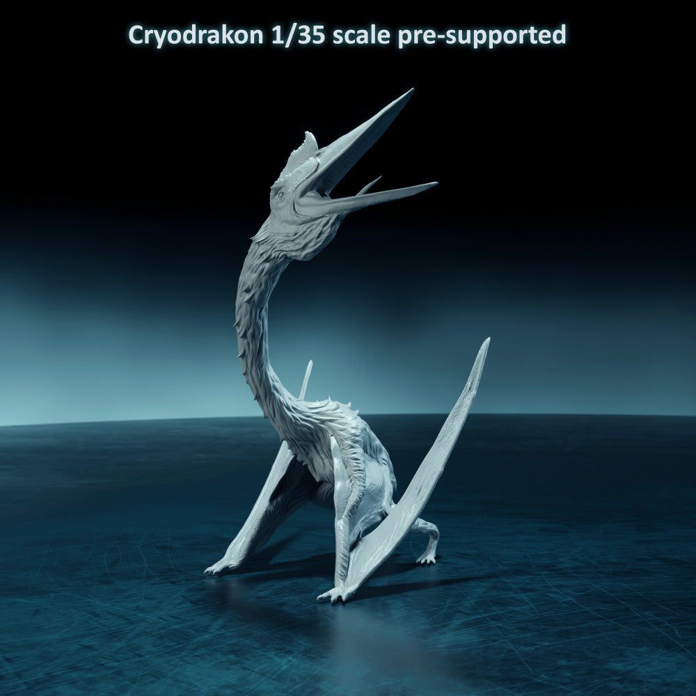 Cryodrakon call 1-35 scale pterosaur - Dino and Dog - Miniatures by ...